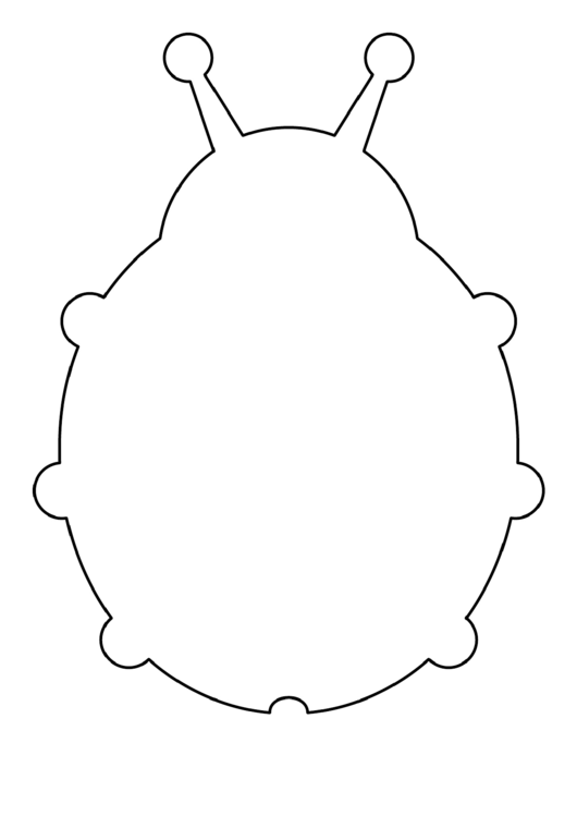 Blank Ladybug Template Printable Pdf Download