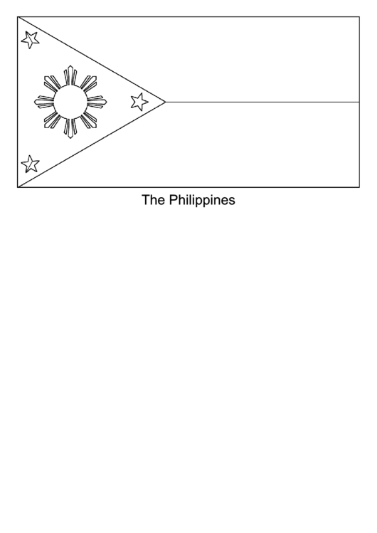 Philippines Flag Template printable pdf download