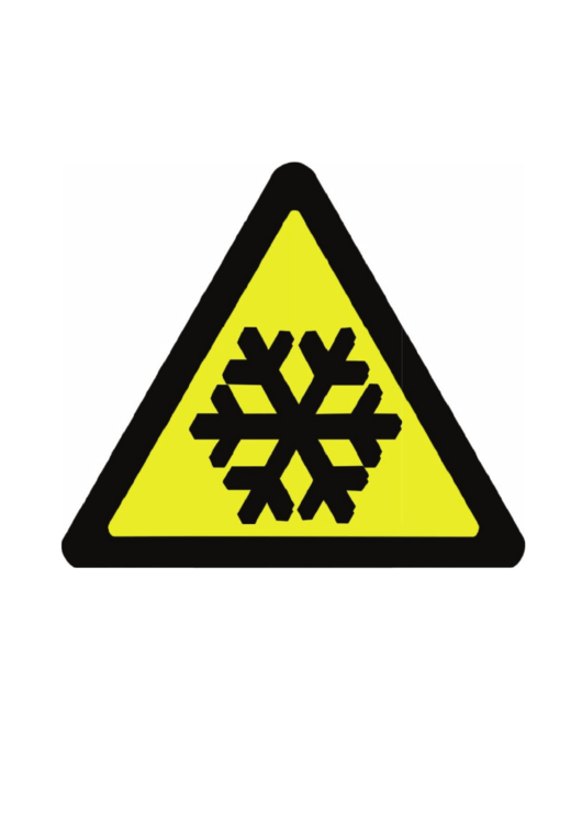 Caution Snow Conditions printable pdf download