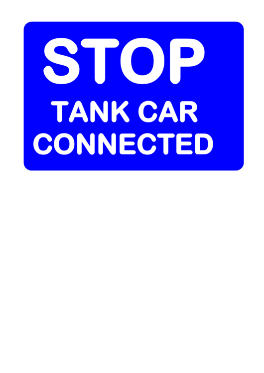 Stop Tank Car Connected printable pdf download