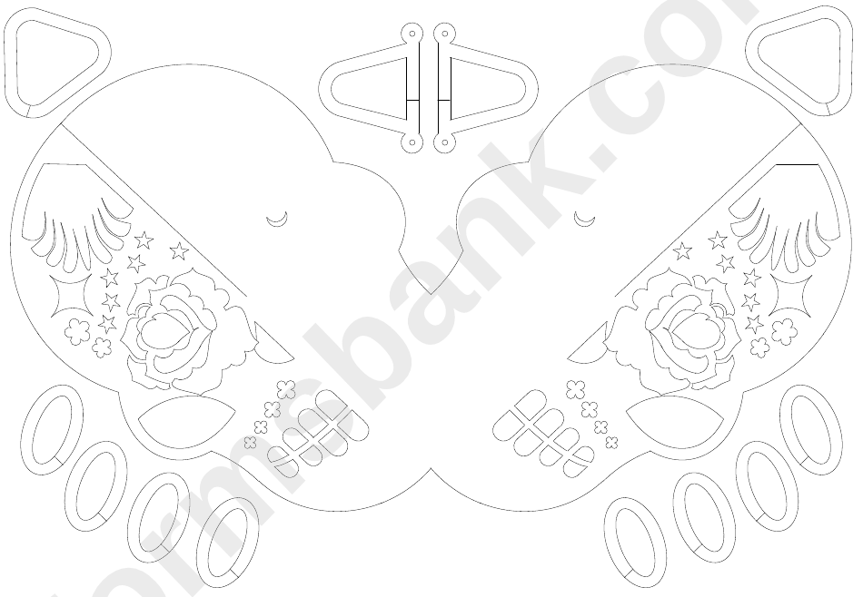 Sugar Skull Template printable pdf download