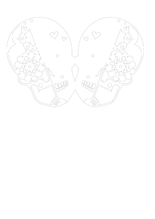 Sugar Skull Template printable pdf download