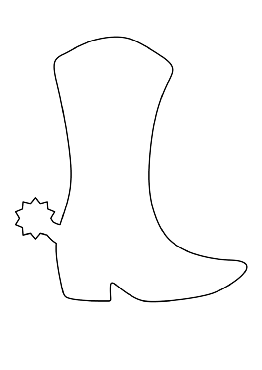 Cowboy Boot Template Printable Pdf Download