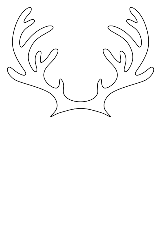 Reindeer Antler Template Printable Free