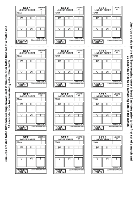 Printable Volleyball Lineup Sheet Printable Templates