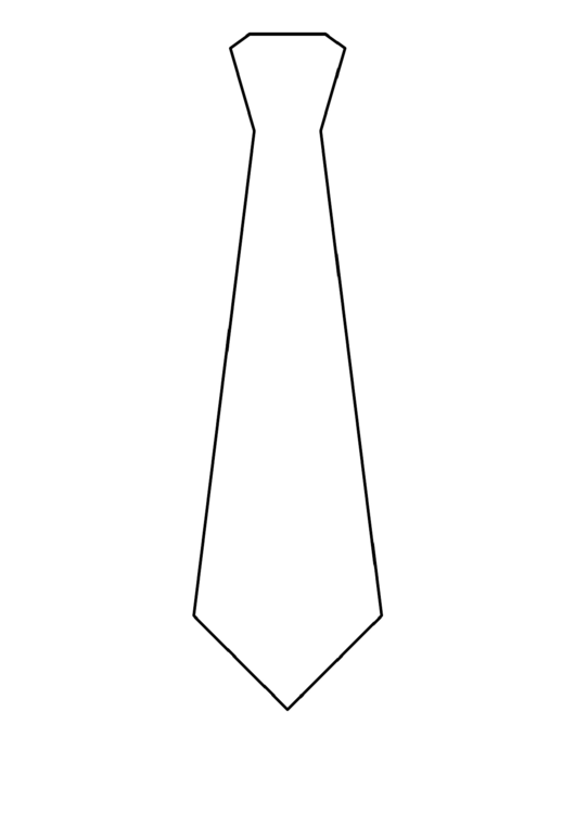 Printable Tie Template