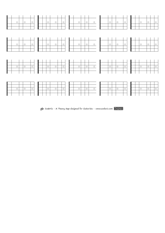 Grid 5x4x7 Guitar Neck Template printable pdf download