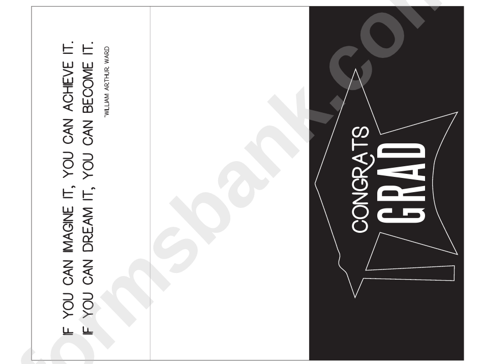 Graduation Card Template printable pdf download
