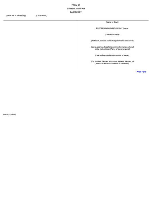 Form Rcp-4c-E - Backsheet printable pdf download
