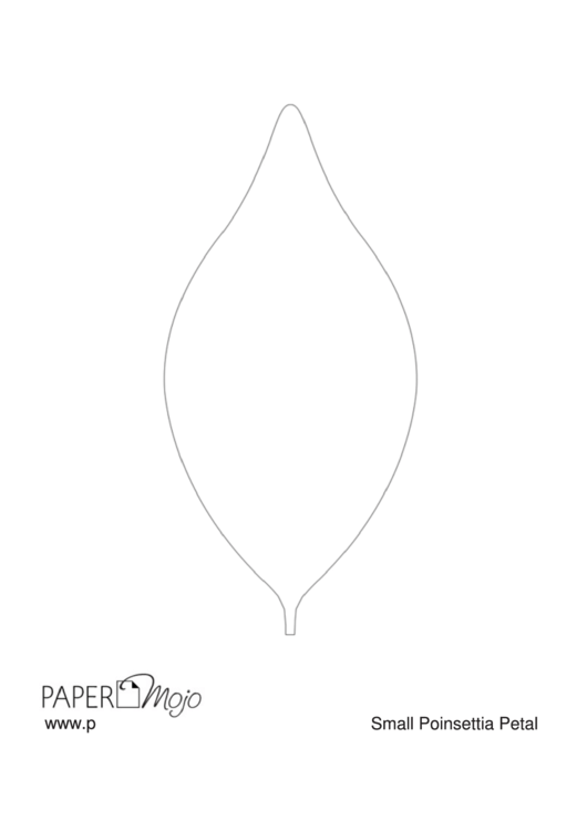 Small Poinsettia Petal Template Printable Pdf Download