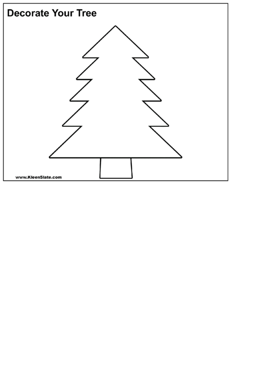 Decorate Your Tree Template printable pdf download