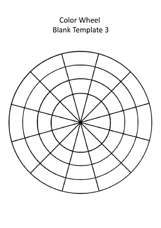 Blank Color Wheel Template Printable Pdf Download