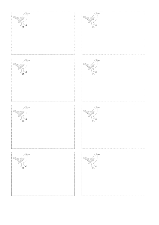 Bird Name Tag printable pdf download