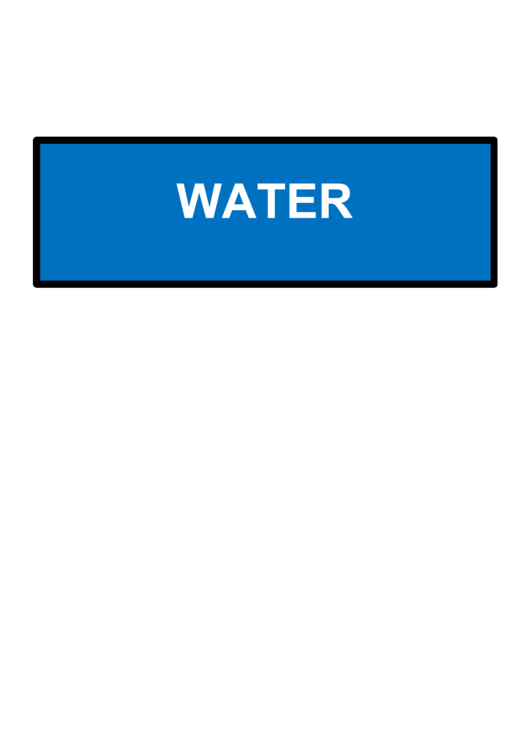 Water Warning Sign Template printable pdf download
