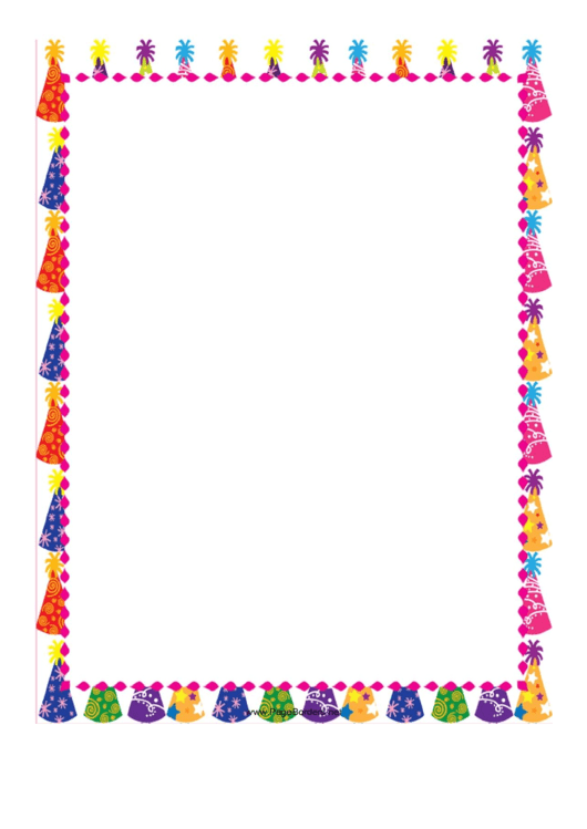 Party Page Border Templates printable pdf download