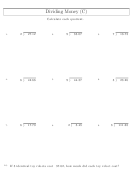 Dividing Money Worksheet With Answer Key printable pdf download