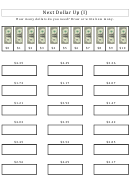 Next Dollar Up Worksheet With Answer Key printable pdf download