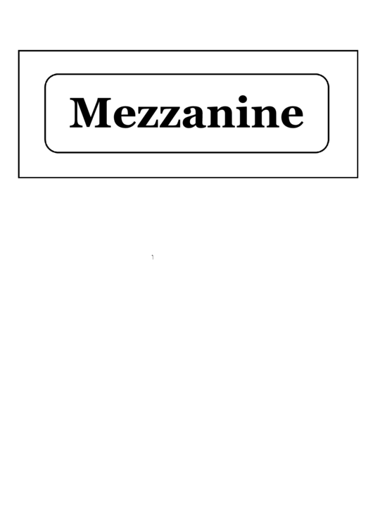 Mezzanine Sign printable pdf download