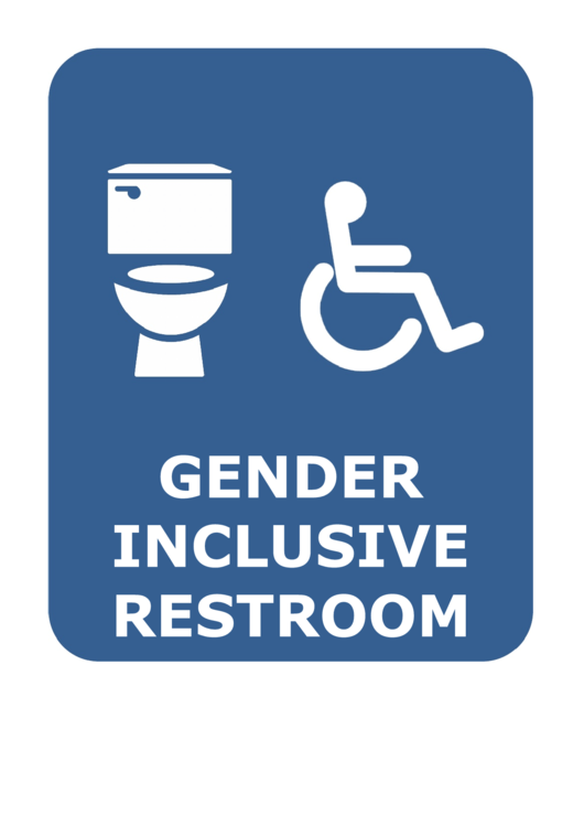 Gender Inclusive Restroom printable pdf download