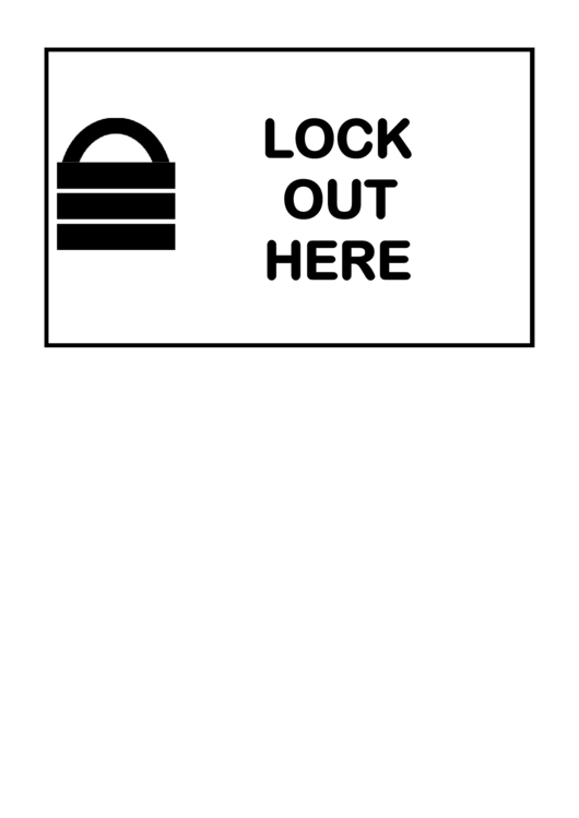 Instructions Lockout Out Here printable pdf download