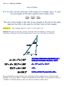 Chapter 7 The Law Of Sines - Trigonometry Lecture Notes With Answers ...