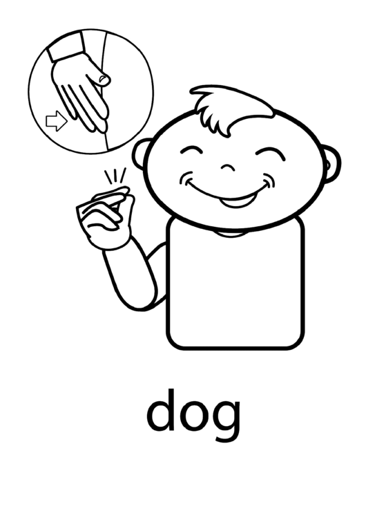 Dog Sign Template printable pdf download