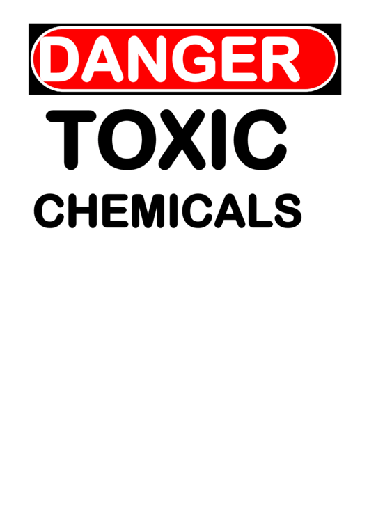 Danger - Toxic Chemicals printable pdf download