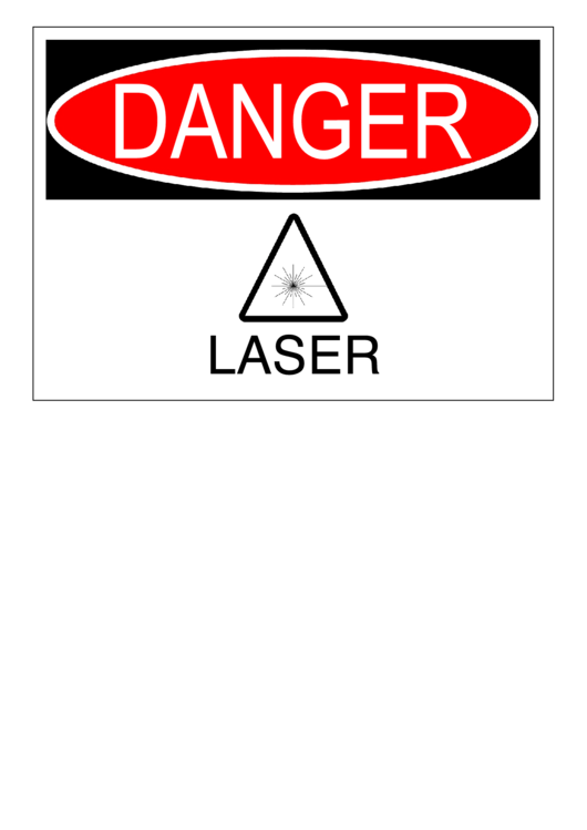 Danger - Laser printable pdf download