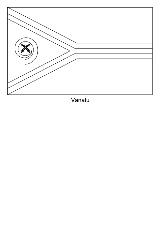 Vanuatu Flag Template printable pdf download