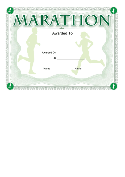Top Marathon Certificate Templates free to download in PDF format