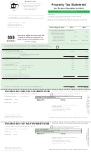 Property Tax Statement printable pdf download