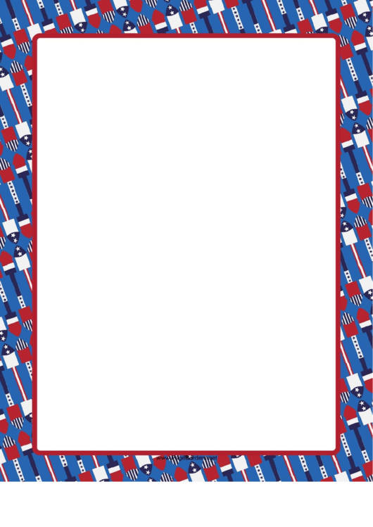 Fireworks Border printable pdf download