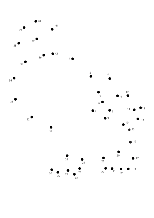 Dog Dot-To-Dot Sheet printable pdf download