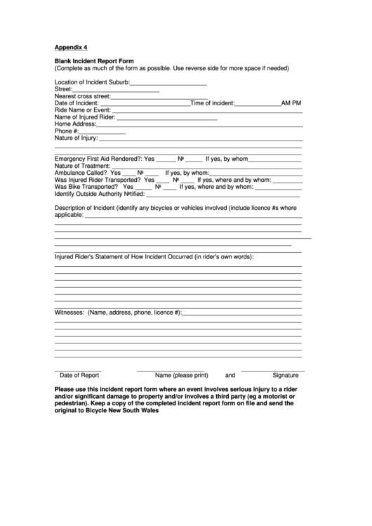 How To Write Incident Report Pdf