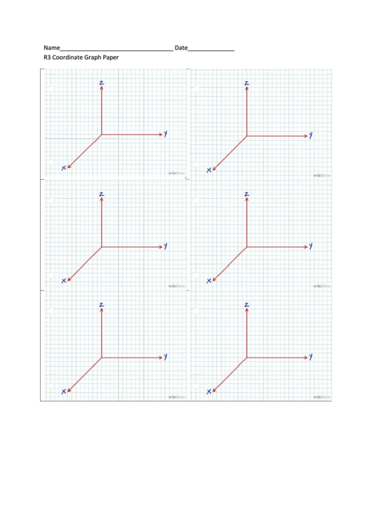 R3 Coordinate Graph Paper printable pdf download