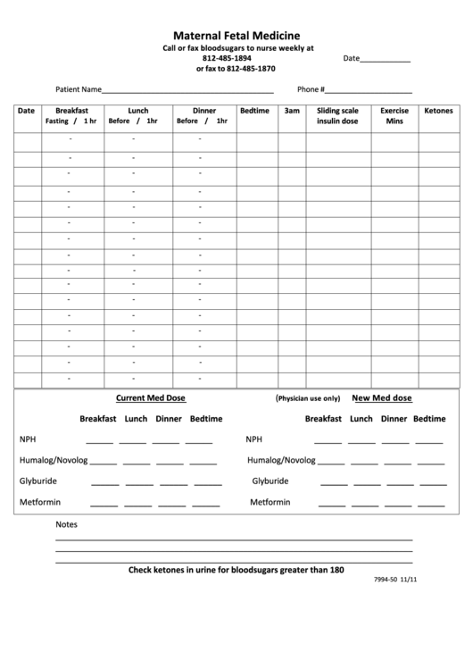 41 Blood Sugar Log Free To Download In PDF