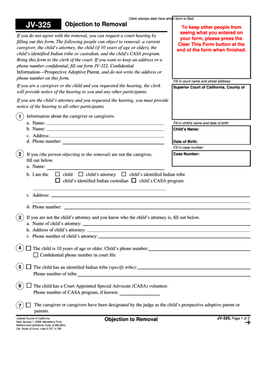 Top California Superior Court Form Jv-325 Templates free to download in ...