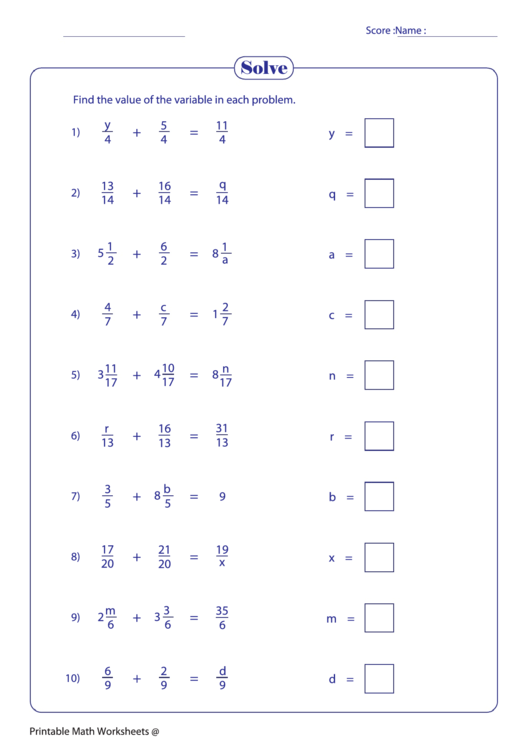 Solving Problems printable pdf download