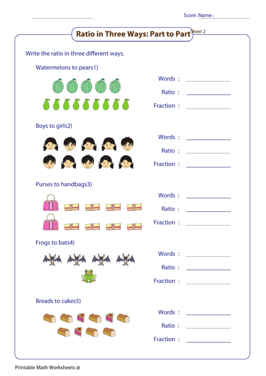 Top 223 Ratios Worksheet Templates Free To Download In PDF Format