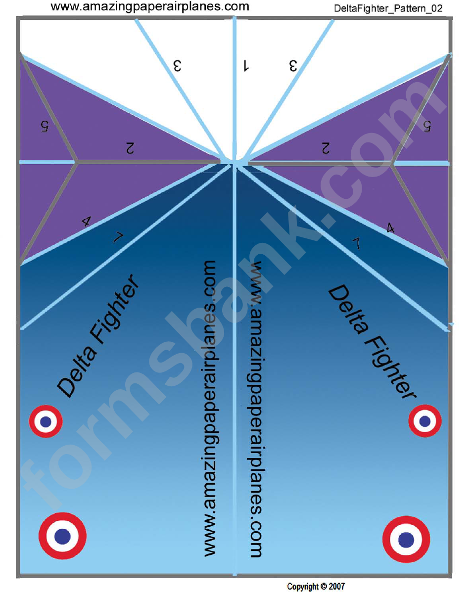 Blue Delta Fighter printable pdf download