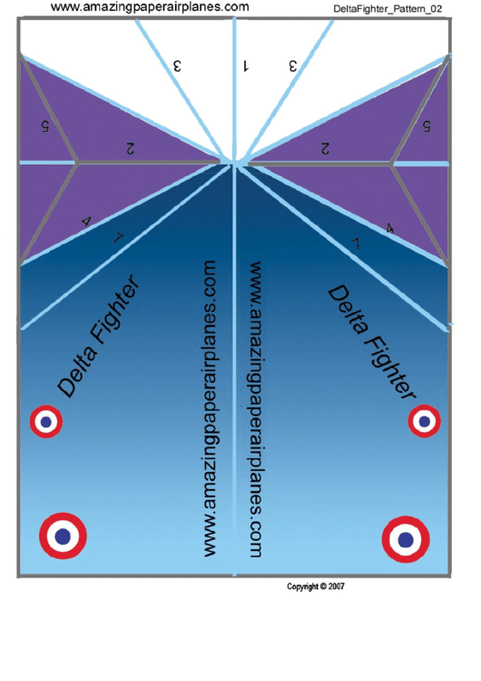 Blue Delta Fighter printable pdf download