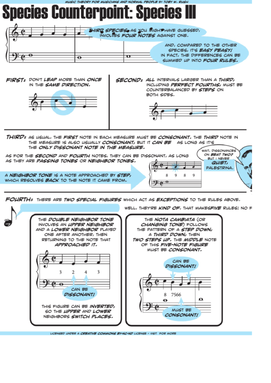 Species Counterpoint: Species Iii printable pdf download