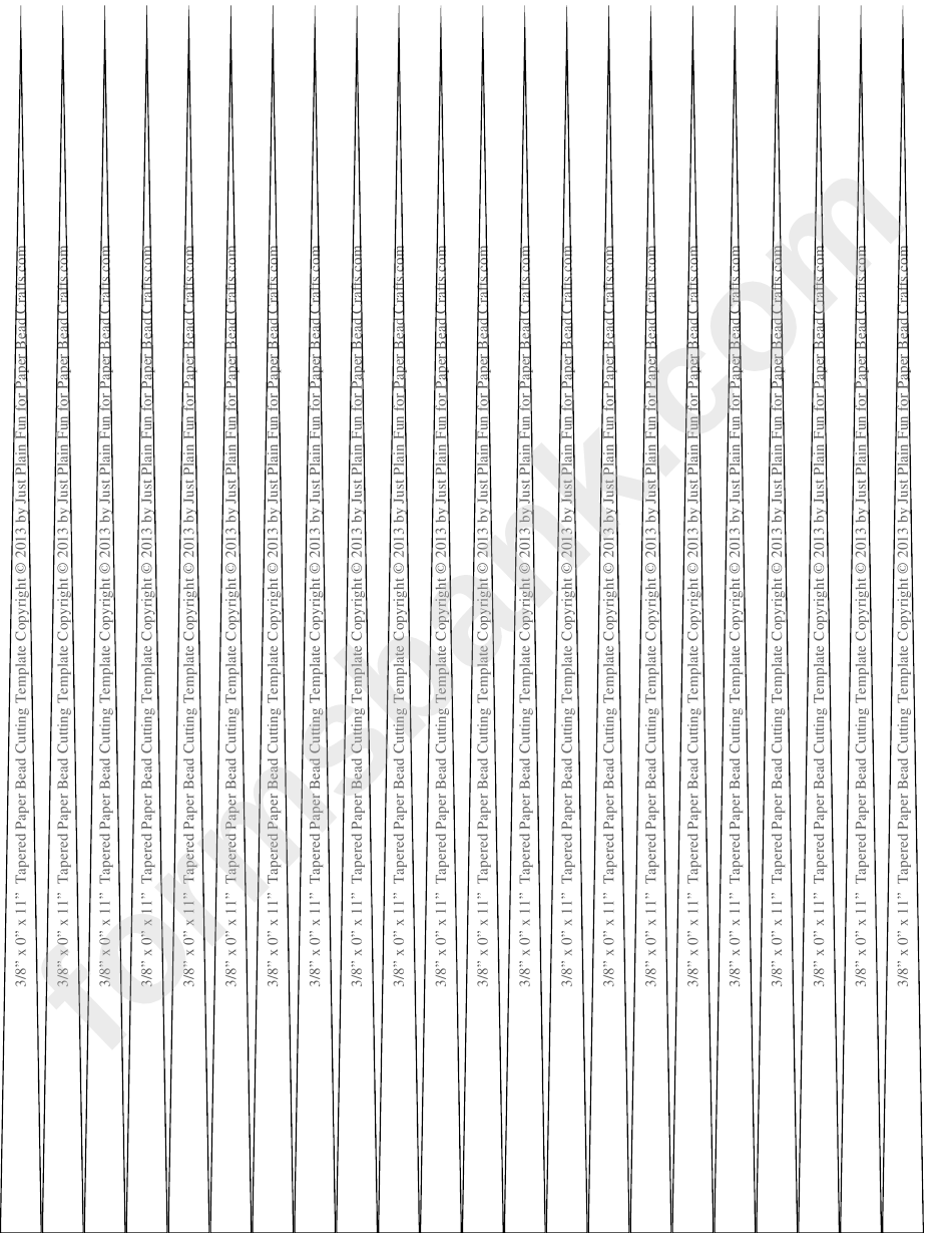 Thin Paper Bead Template Printable Pdf Download
